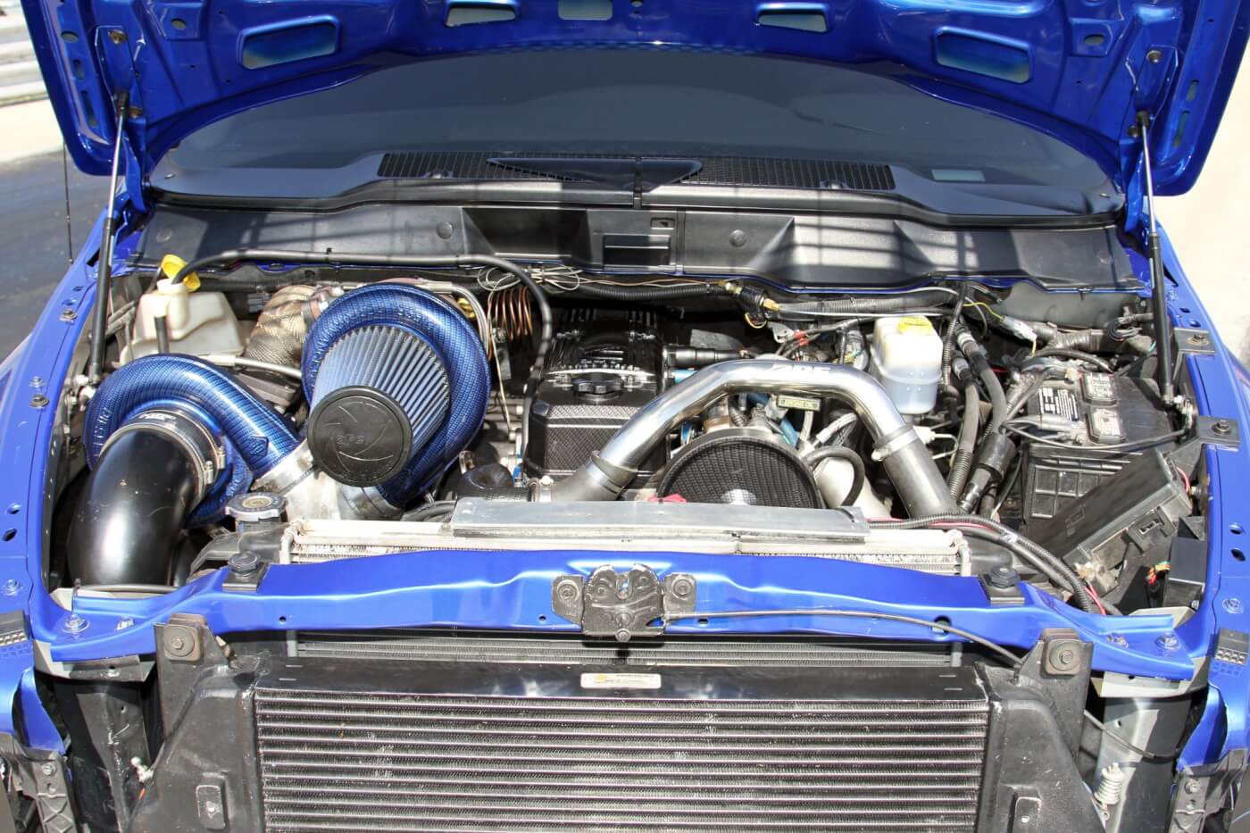 The 1,385HP Electric Blue Mega Cab Built by DNR Customs - Diesel World