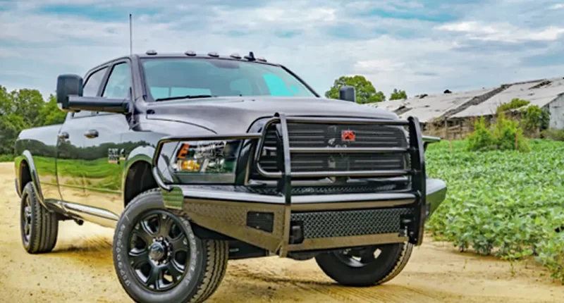 Fab Fours’ Black Steel Front Bumper - Diesel World